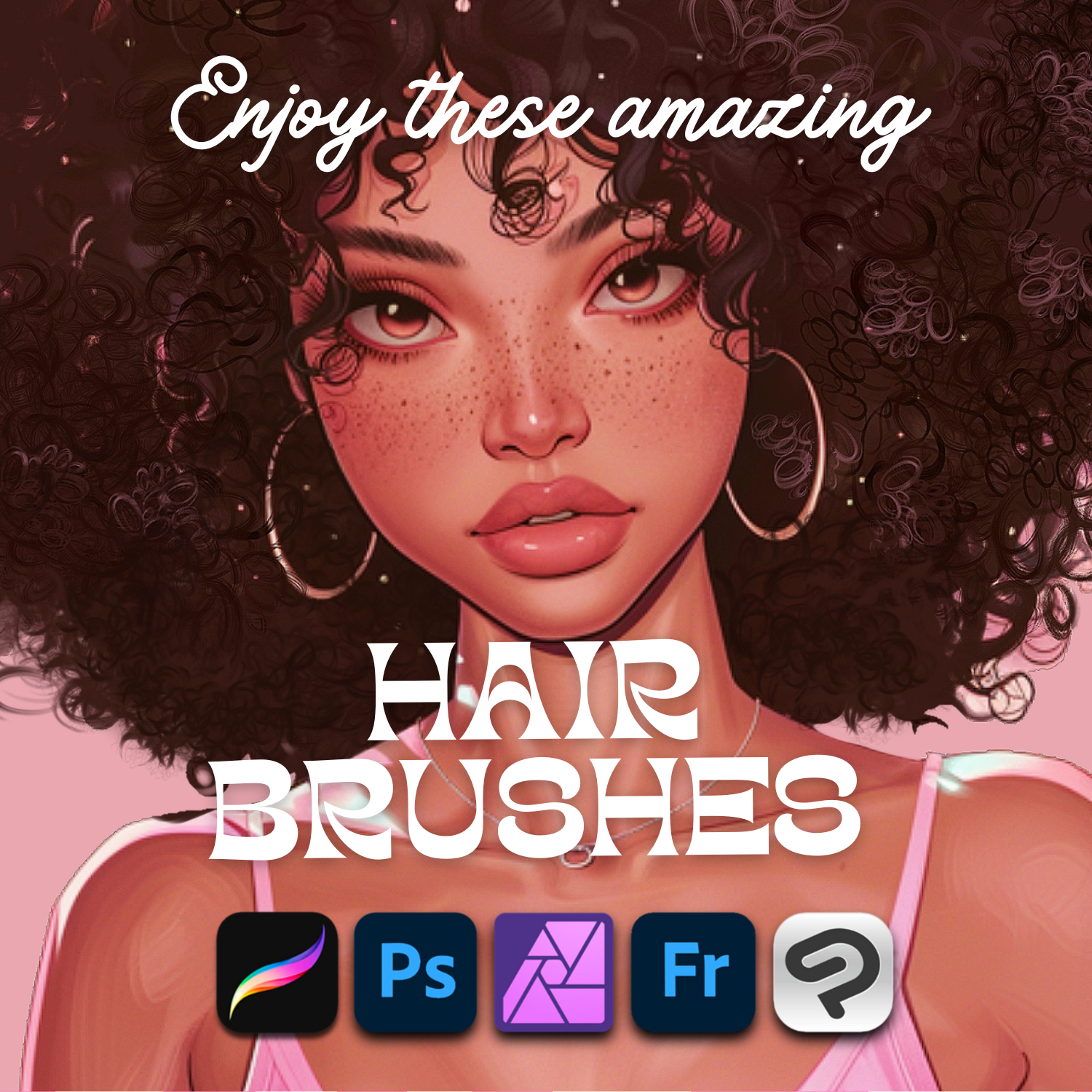 REVABRUSH - Hair Texture Brushes for Procreate & Photoshop | Braids ...
