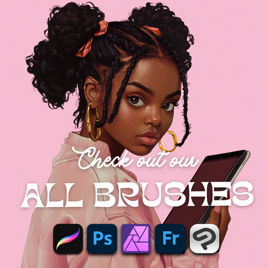 25 Portrait Brush Sets – Procreate & Photoshop | Revabrush – REVABRUSH